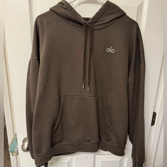 ALO Yoga | Tops | Lg Brown Alo Hoodie | Poshmark